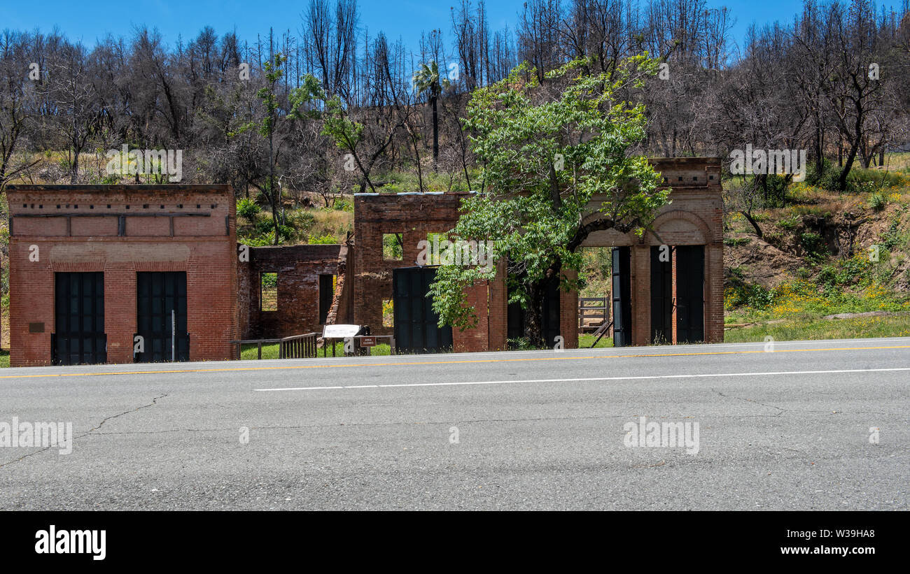 Historic brick ruins of Shasta City, the lusty "Queen City" of ...
