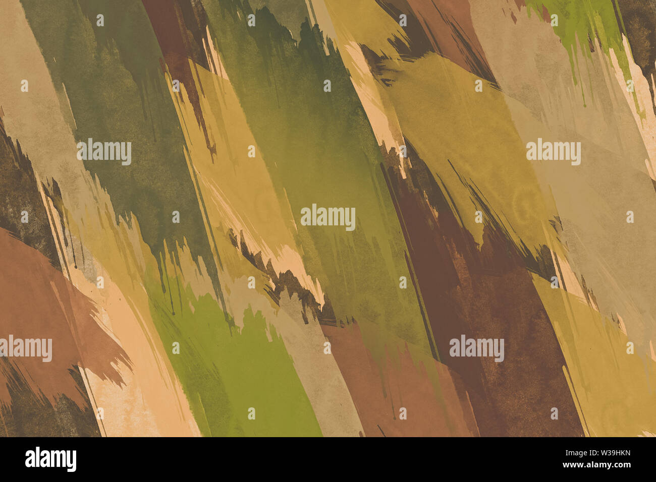 Color paint splashes and line brushes Stock Photo - Alamy