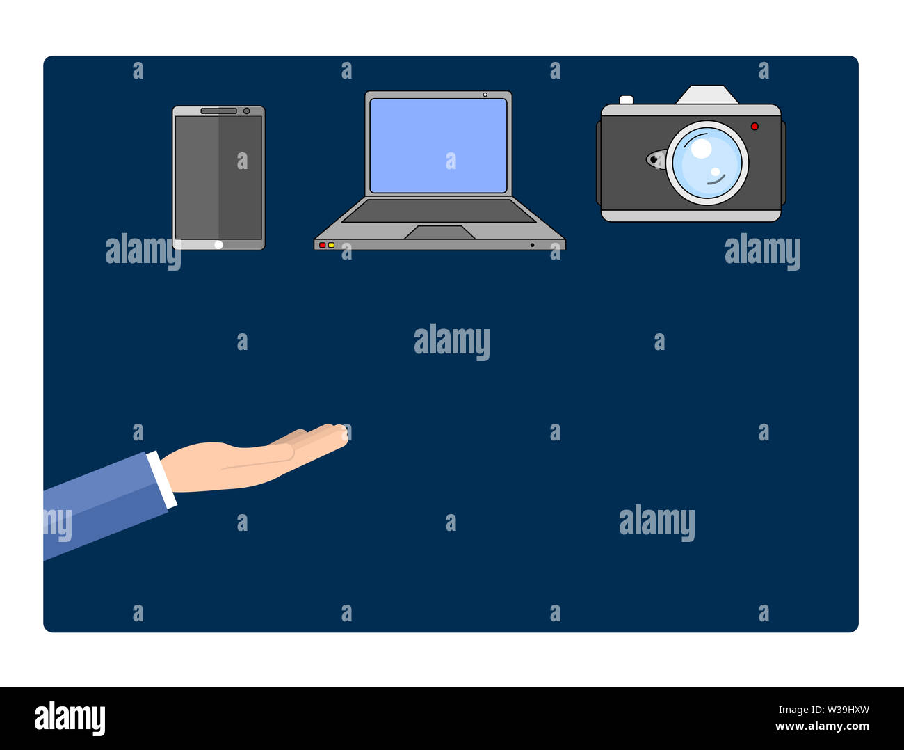 Laptop icon vector hi-res stock photography and images - Alamy