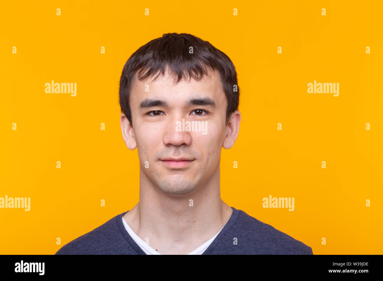 Handsome indian man yellow head hi-res stock photography and images - Alamy