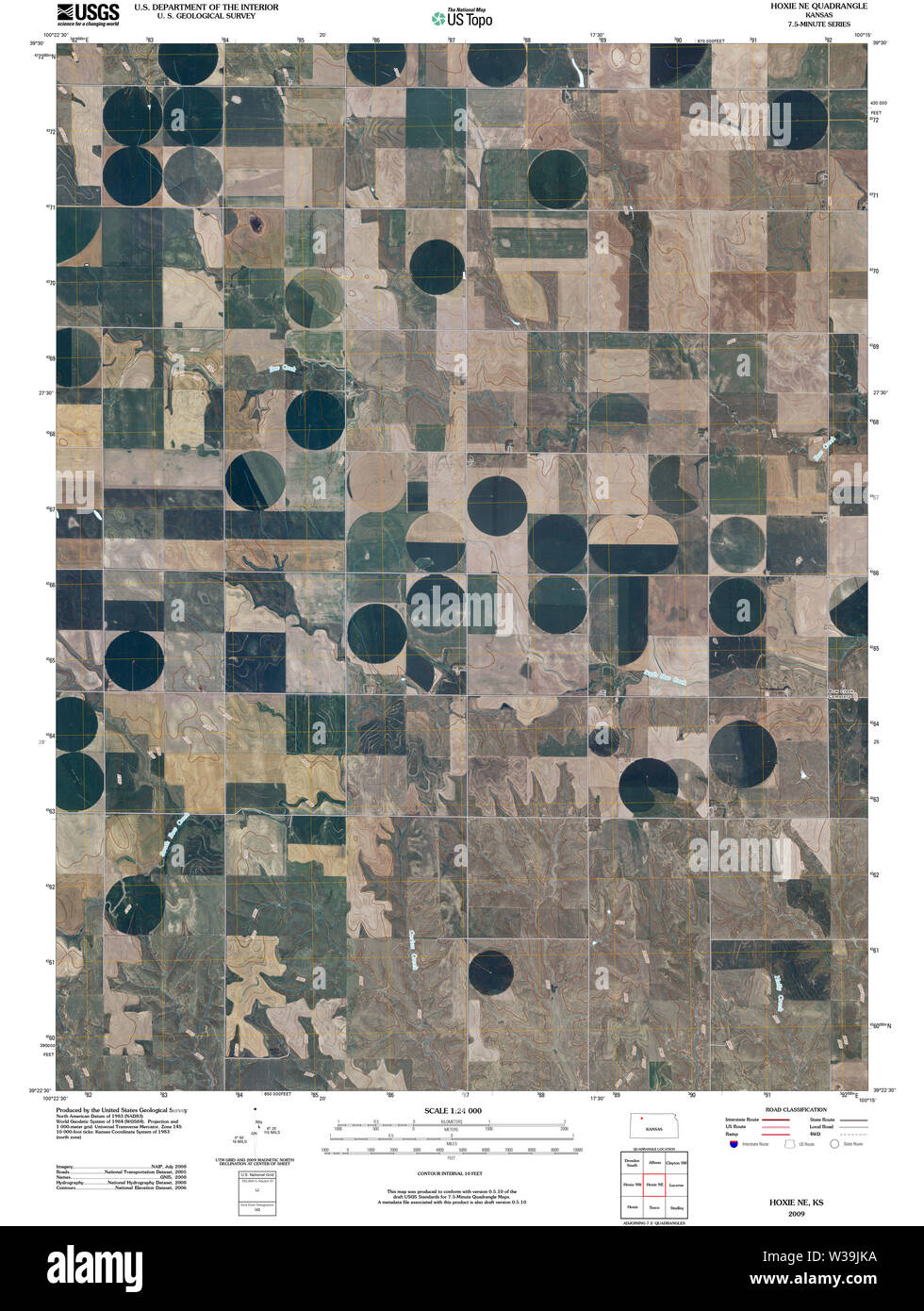 Map of hoxie kansas hi-res stock photography and images - Alamy