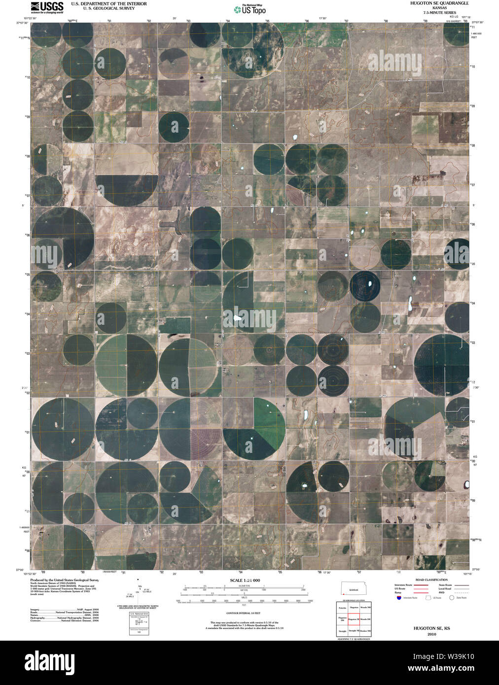 Map of hugoton hi-res stock photography and images - Alamy