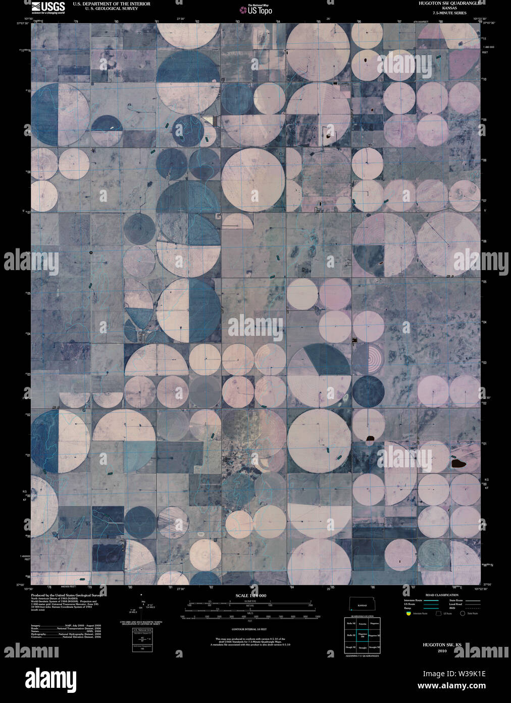 Map of hugoton hi-res stock photography and images - Alamy