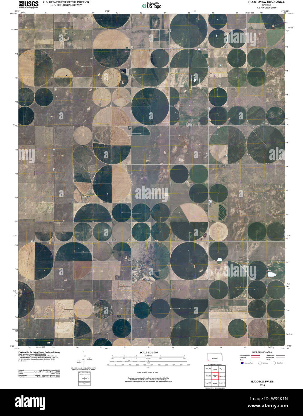 Map of hugoton hi-res stock photography and images - Alamy