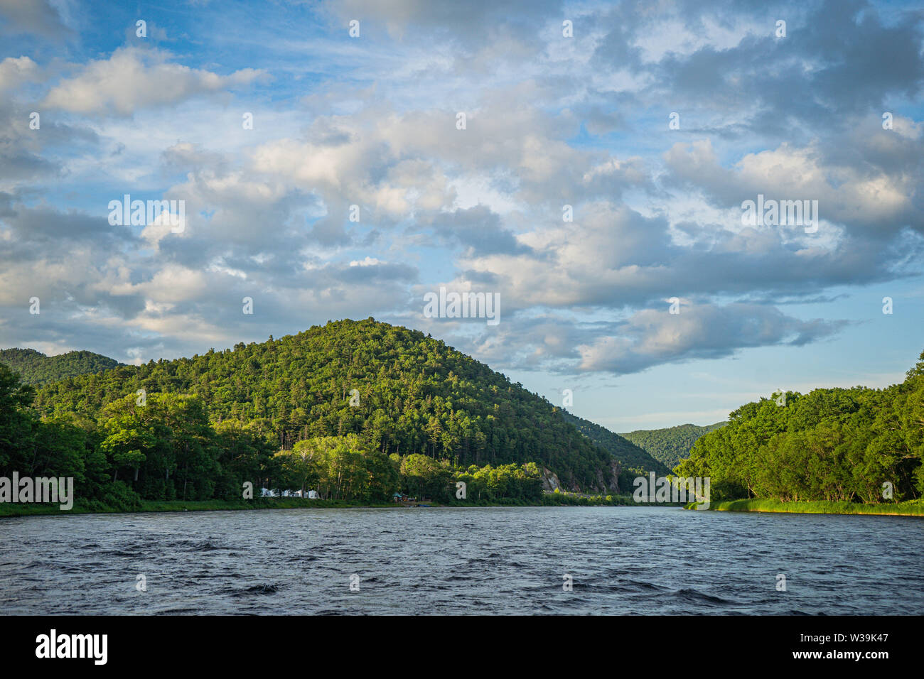 Mountain River Valley Amgun. Khabarovsk Krai in the Russian Far Valley ...