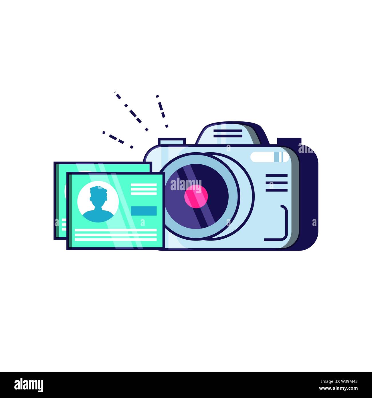 Id with picture Stock Vector Images - Alamy