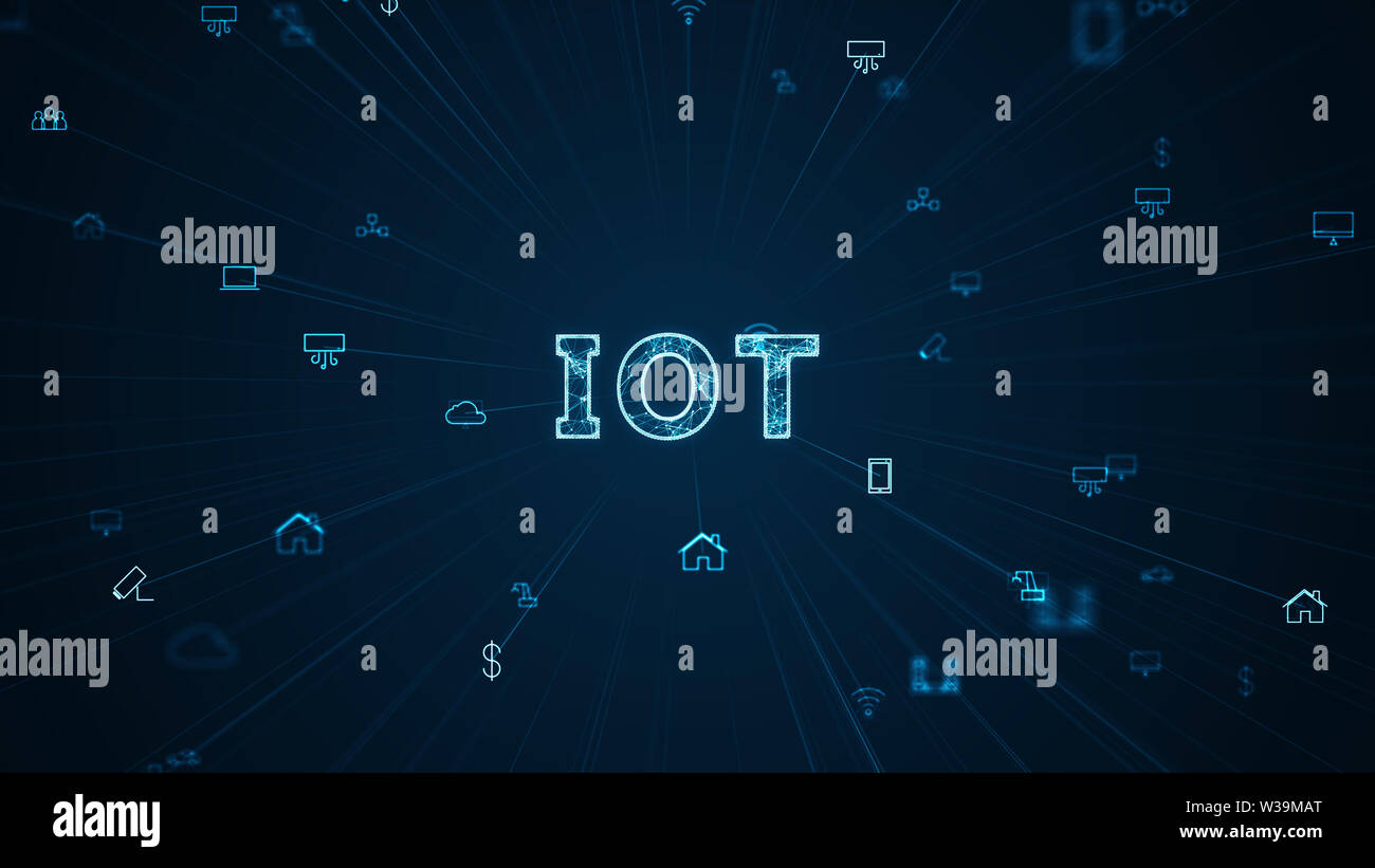 Internet Of Things Iot Conceptbig Data Cloud Computing Network Of