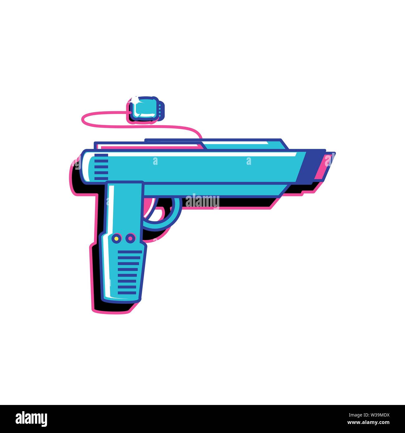 gun weapon video game device vector illustration design Stock Vector ...