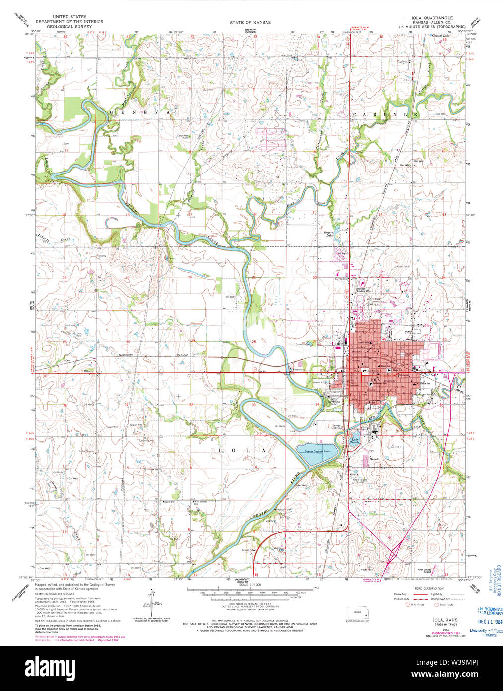 Map of iola Cut Out Stock Images & Pictures - Alamy
