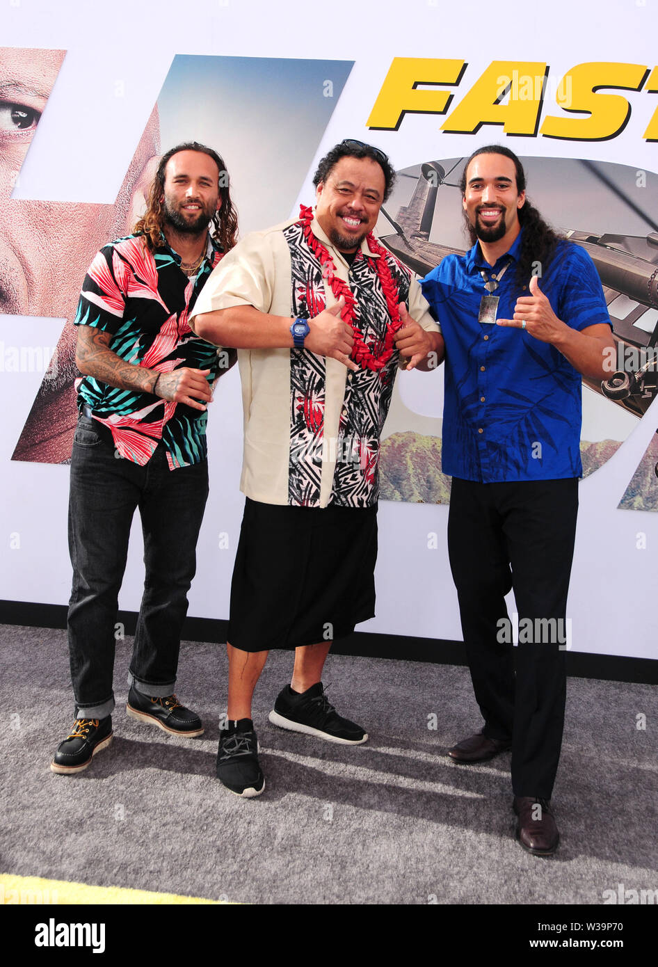 Hollywood, California, USA 13th July 2019 Actor Keola Kaahanui-Asuega ...