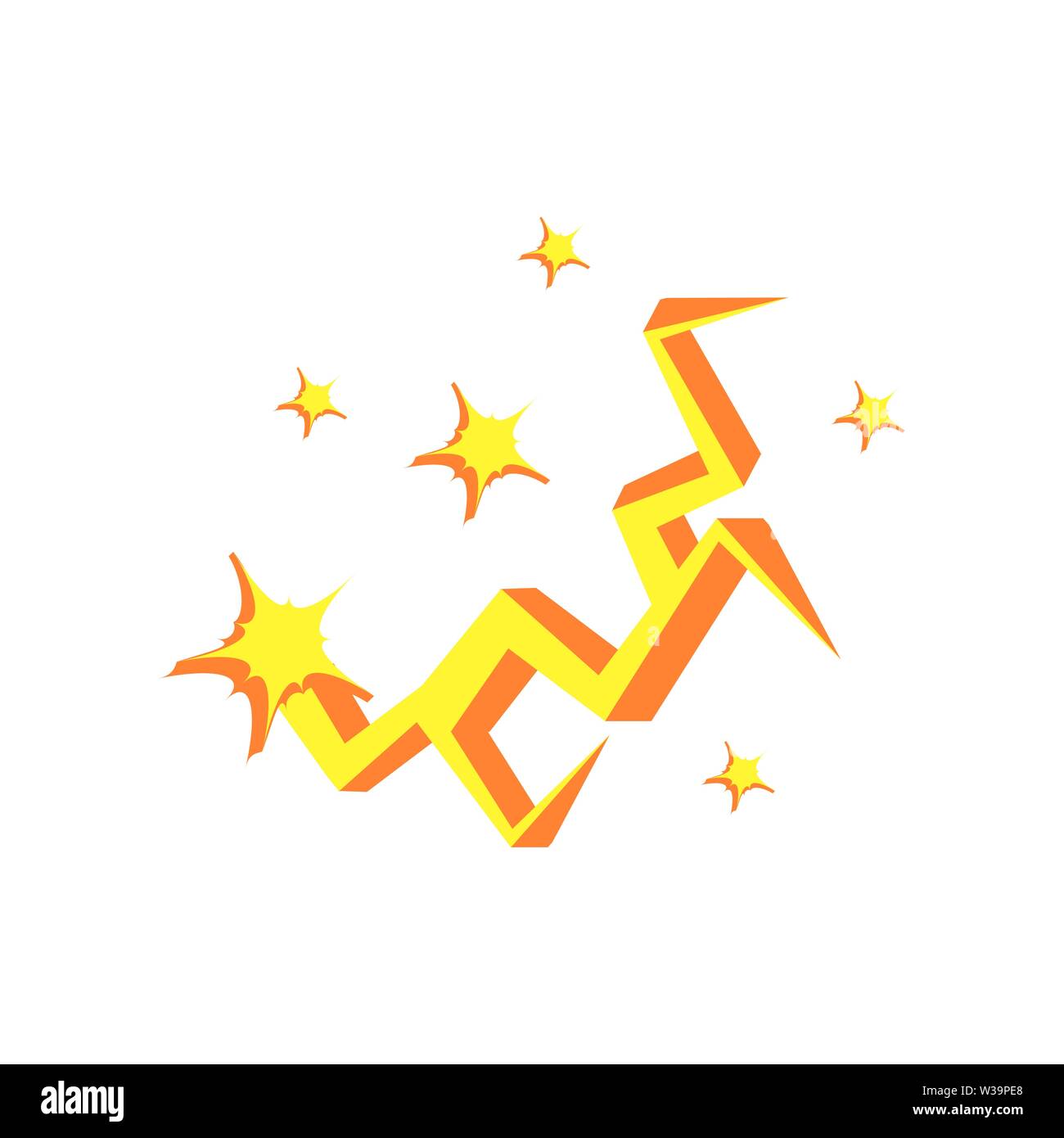 energy power rays isolated icons vector illustration design Stock ...
