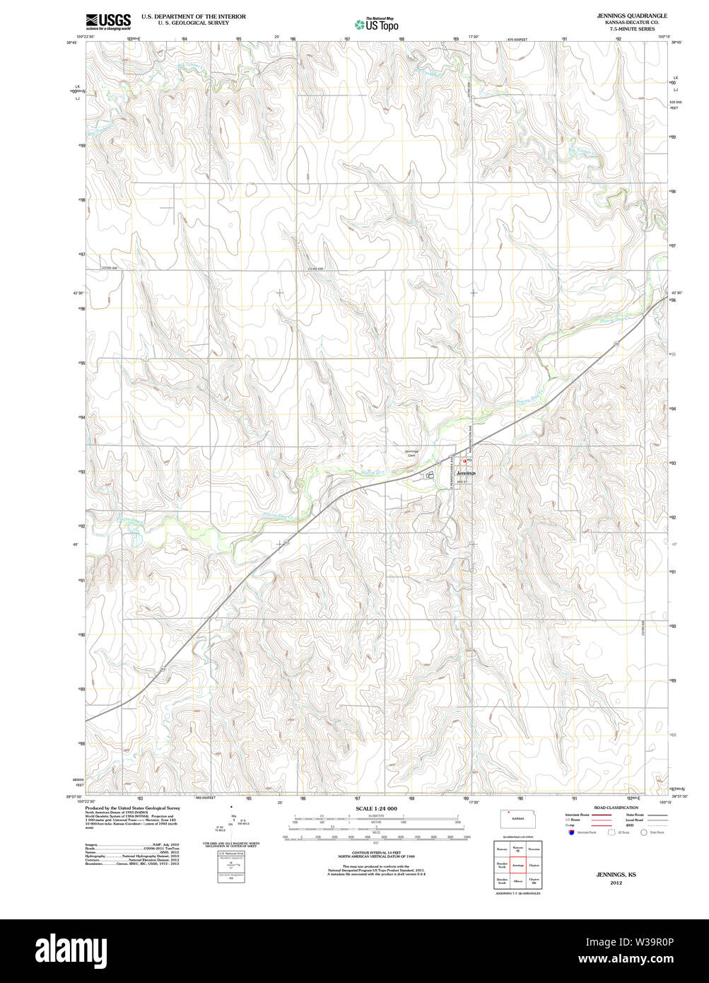 Map of jennings hi-res stock photography and images - Alamy