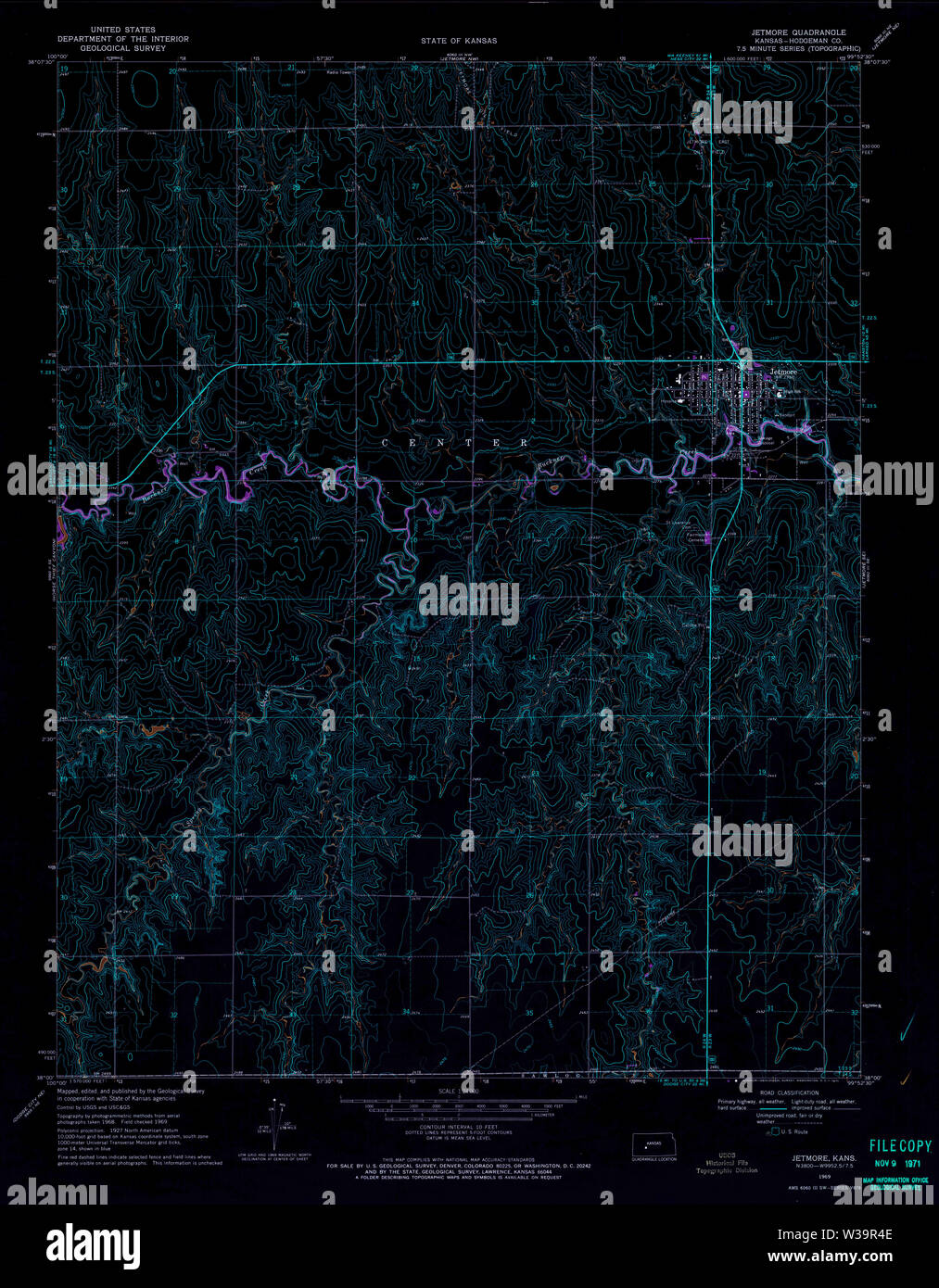 Map of jetmore hi-res stock photography and images - Alamy