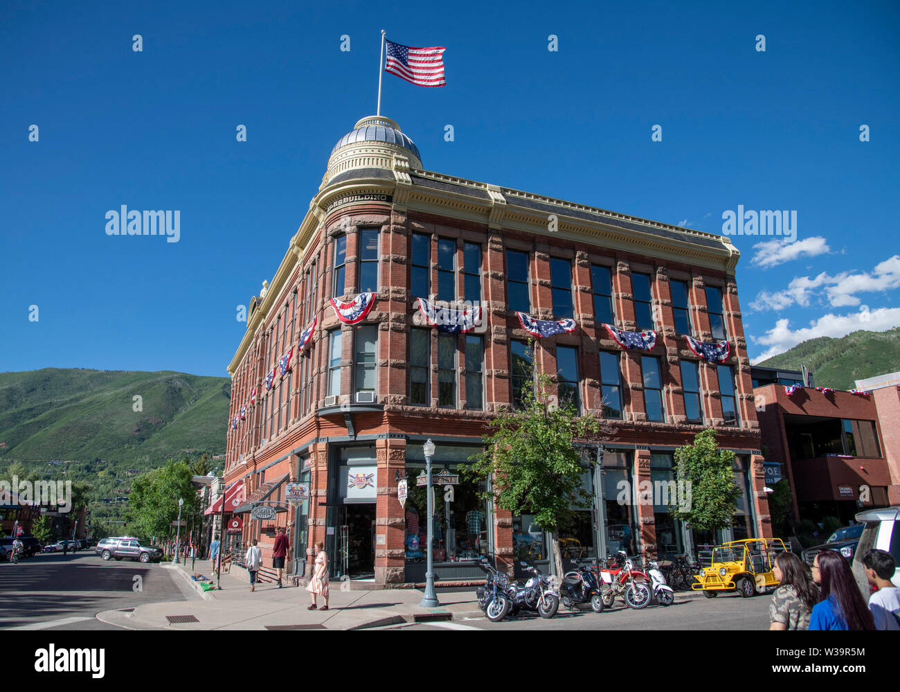 July 04, 2019: The Elks Building in downtown Aspen, Colorado Albert ...