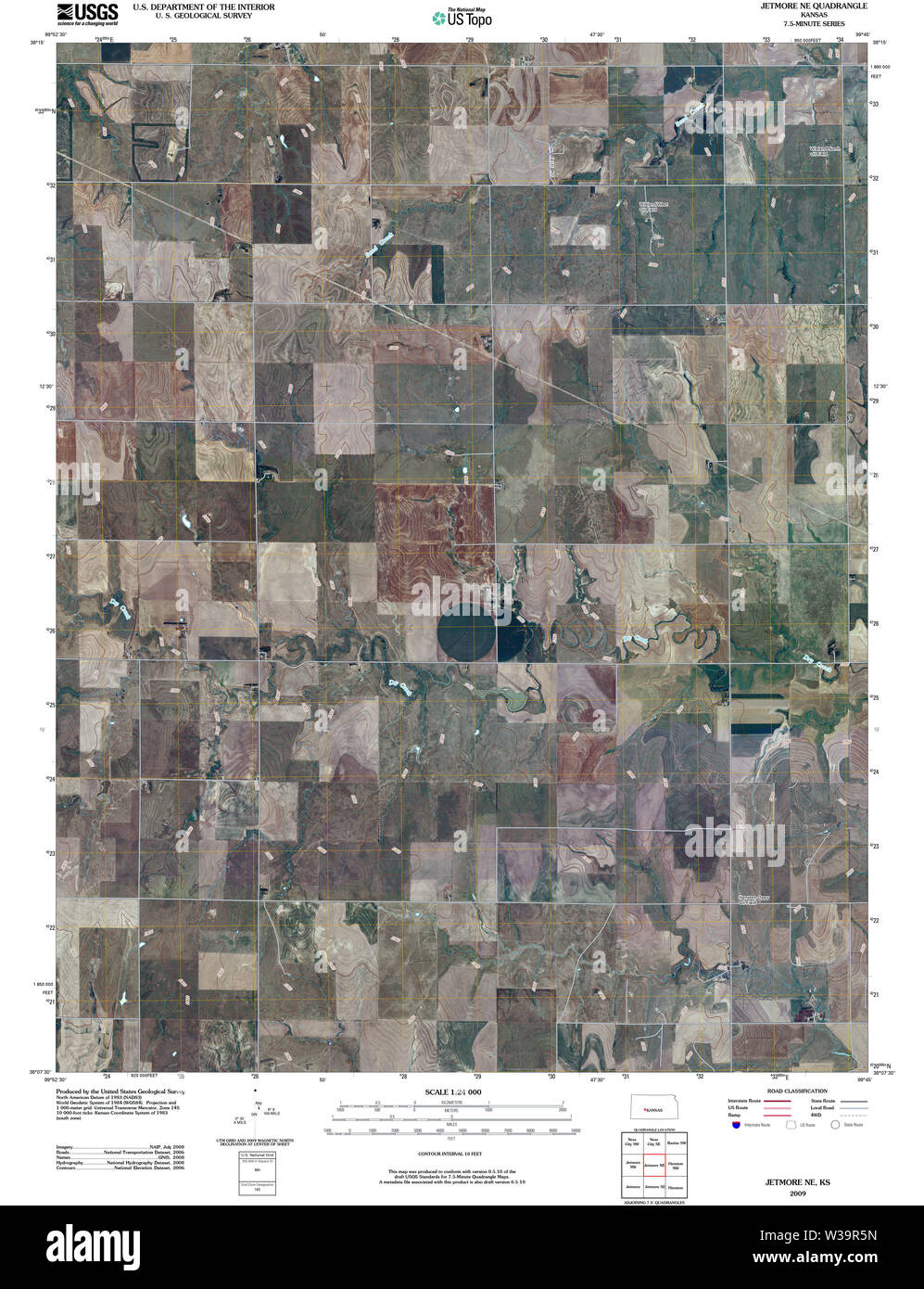 Jetmore map hi-res stock photography and images - Alamy