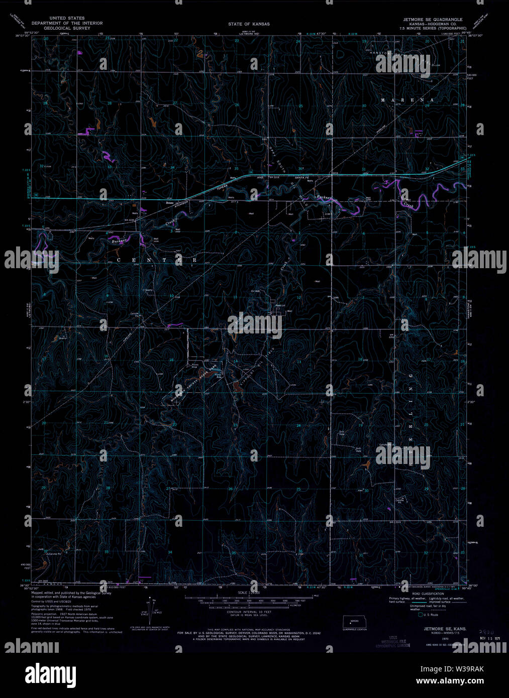 Map of jetmore hi-res stock photography and images - Alamy