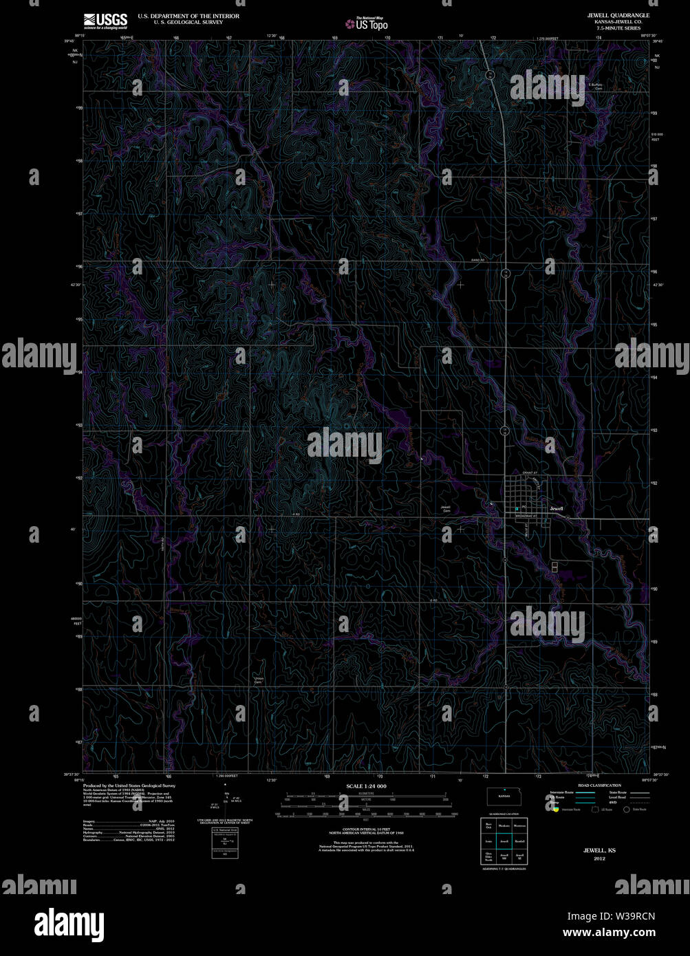 Map of jewell hi-res stock photography and images - Alamy
