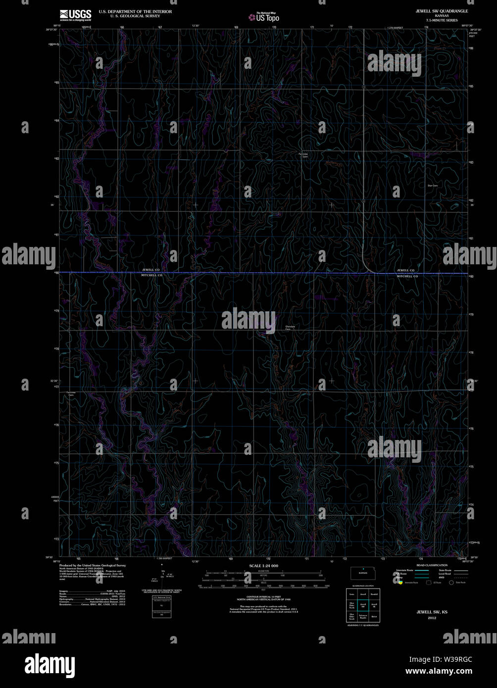 Map of jewell hi-res stock photography and images - Alamy