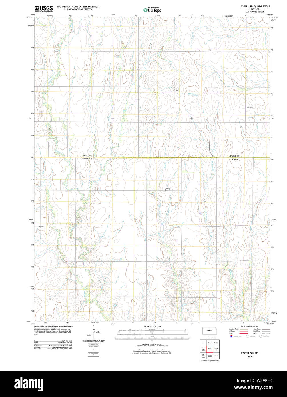 Map of jewell hi-res stock photography and images - Alamy
