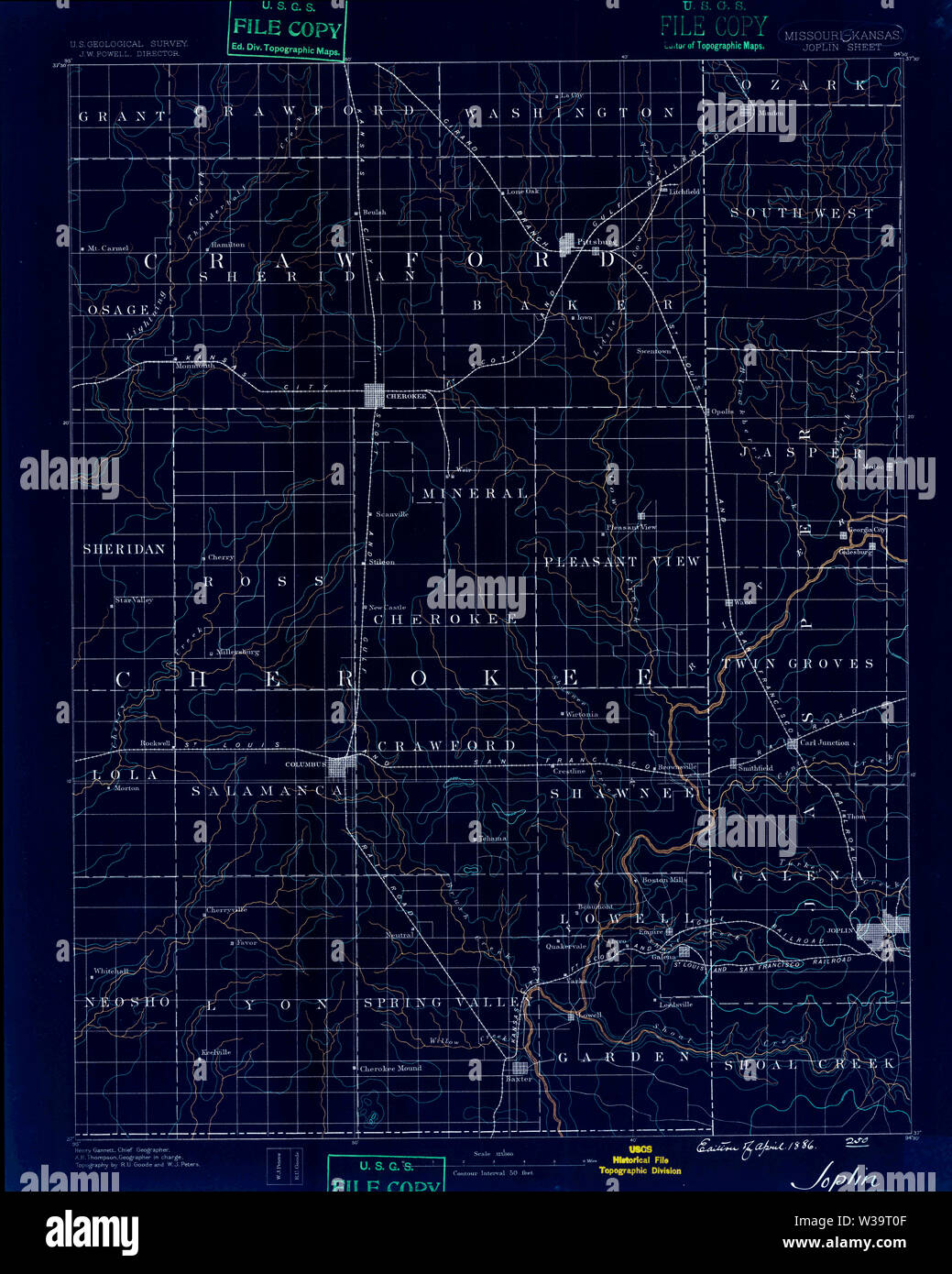 Map of joplin hi-res stock photography and images - Alamy