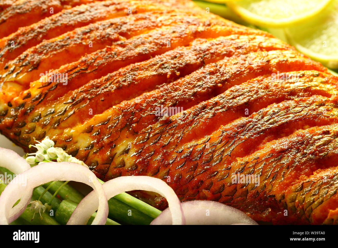 Roasted fish hi-res stock photography and images - Alamy