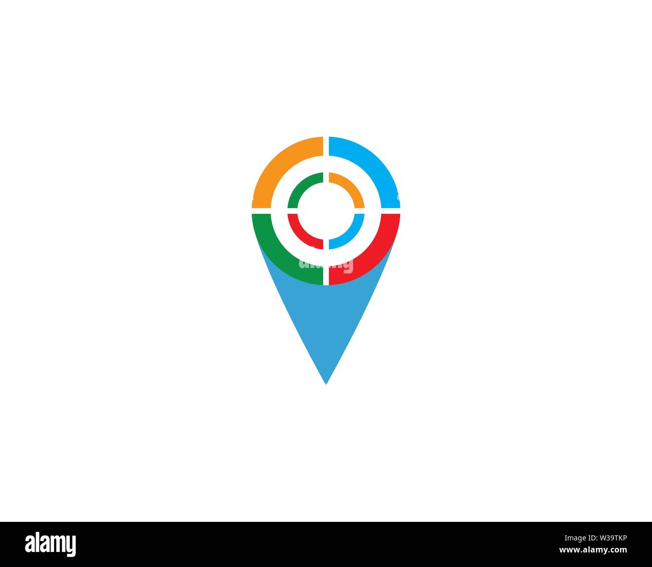 Location point Logo template vector icon illustration design Vector ...