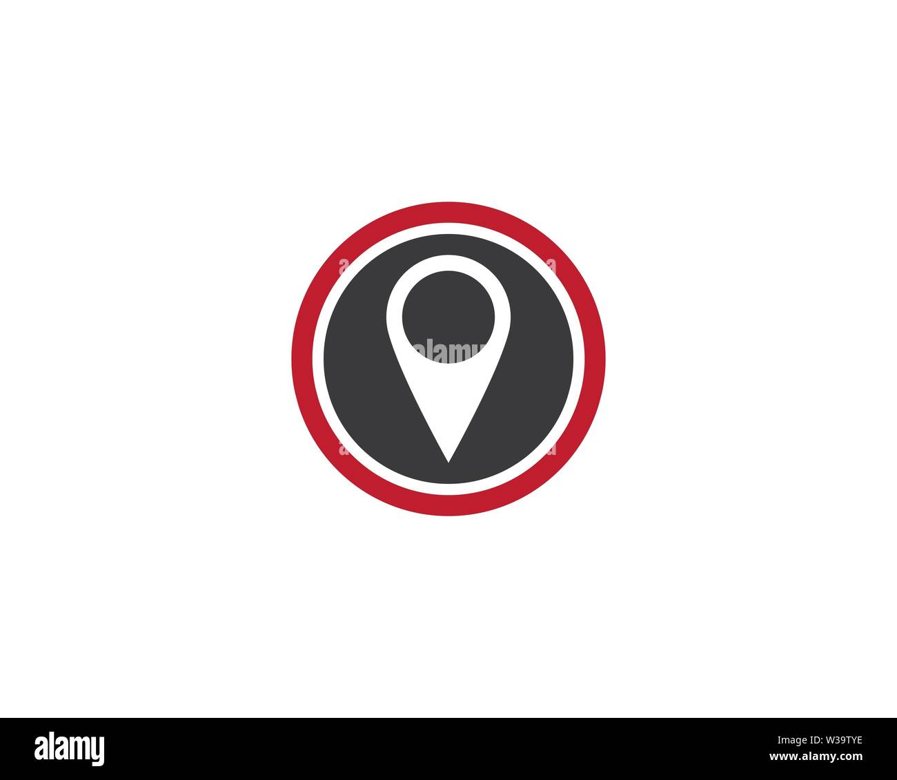 Location point Logo template vector icon illustration design Vector ...