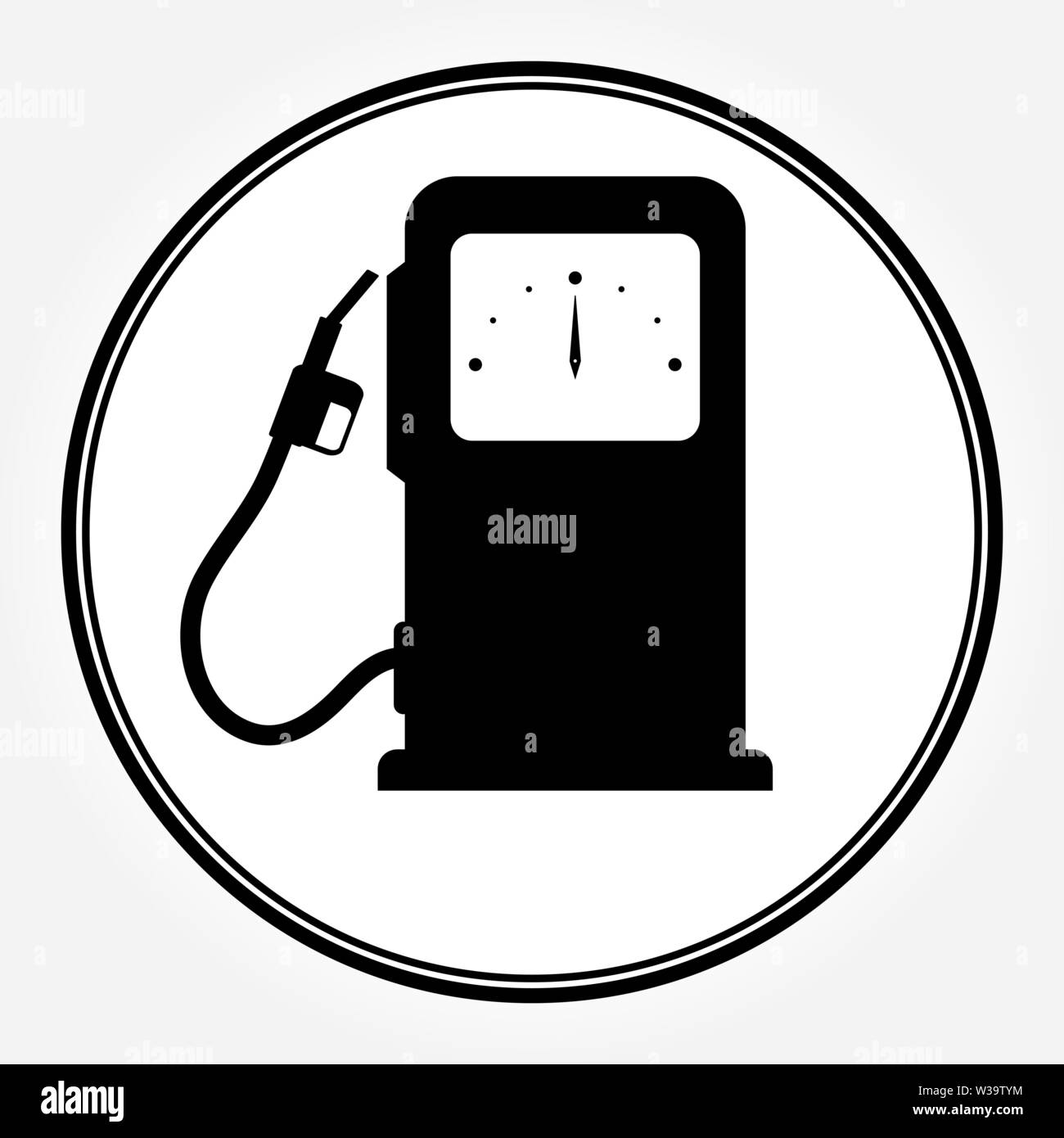 symbol of the column for filling cars with gasoline. Flat icon. Icon of ...