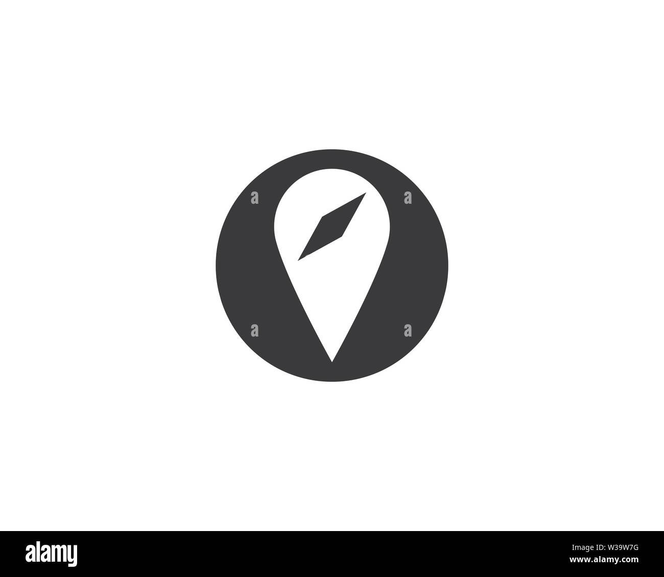 Location point Logo template vector icon illustration design Vector ...