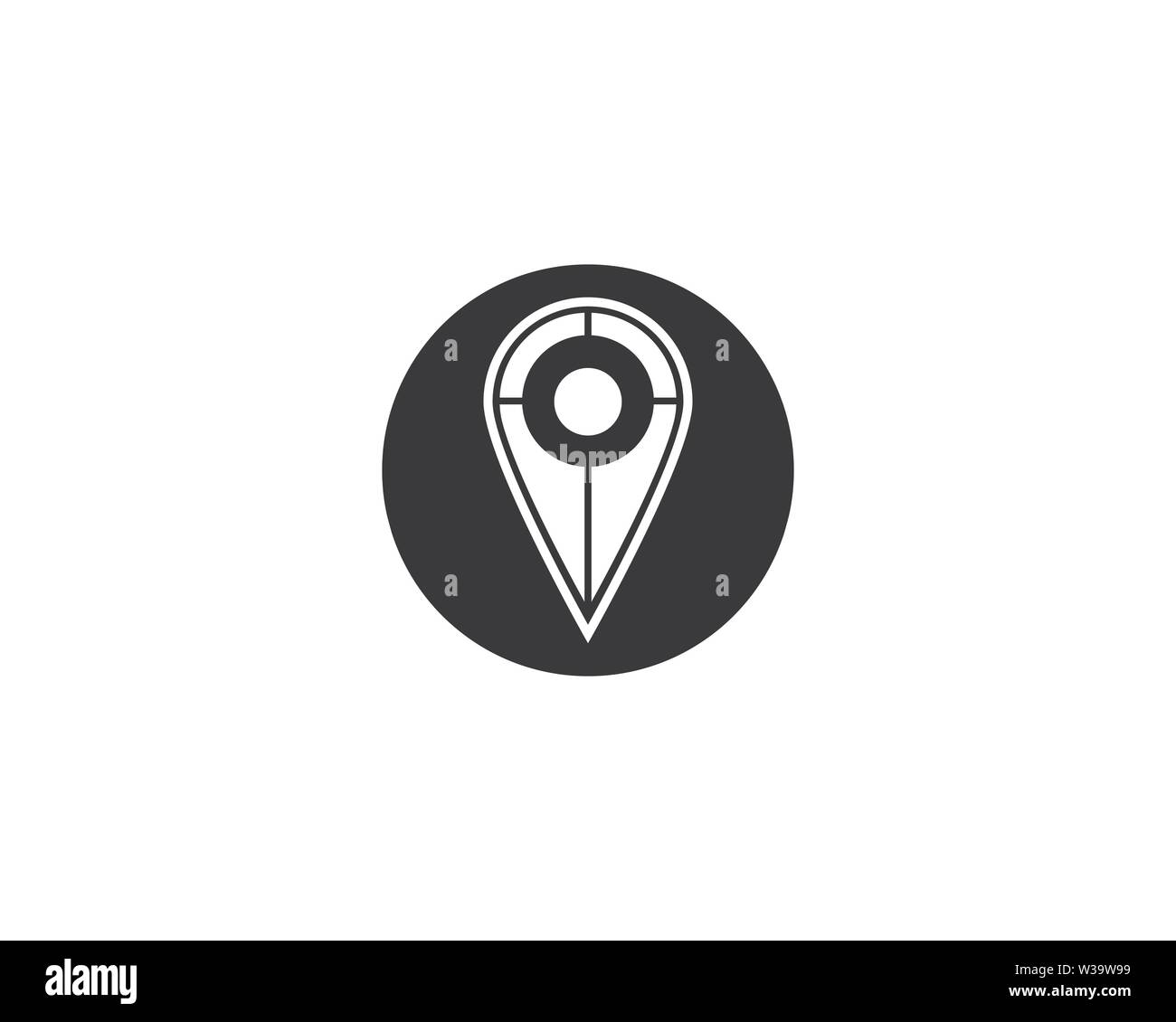 Location point Logo template vector icon illustration design Vector ...