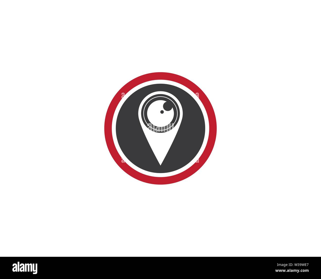 Location point Logo template vector icon illustration design Vector ...