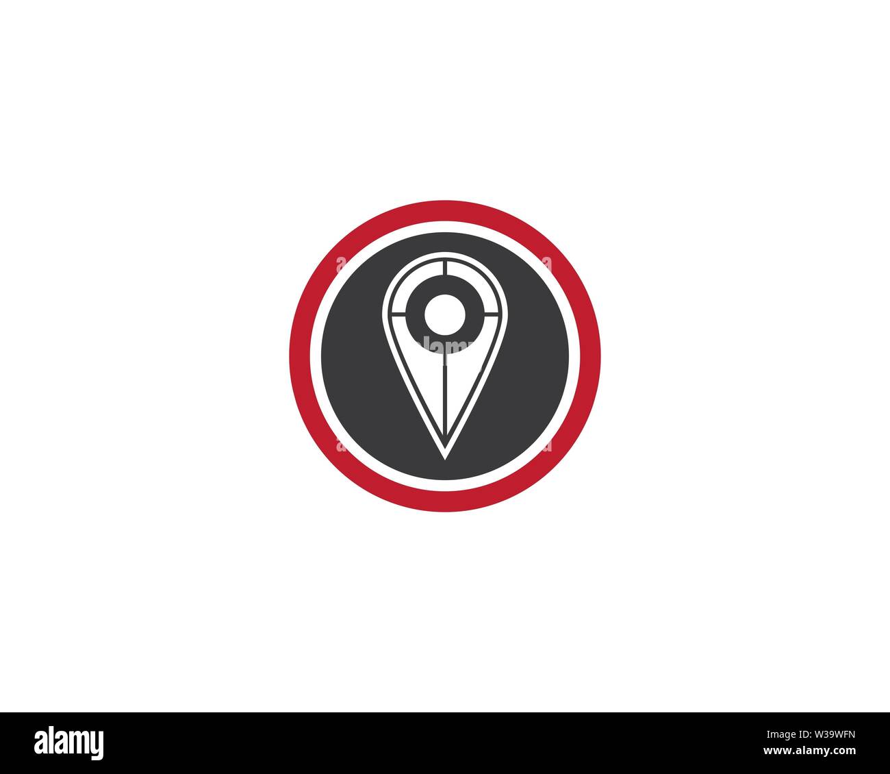 Location point Logo template vector icon illustration design Vector ...