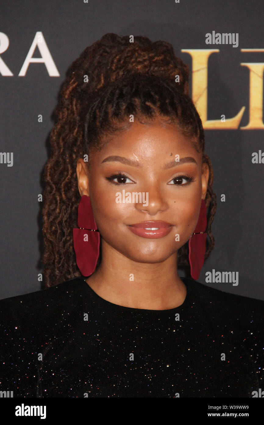 Los Angeles, USA. 09th July, 2019. Halle Bailey 07/09/2019 “The Lion ...