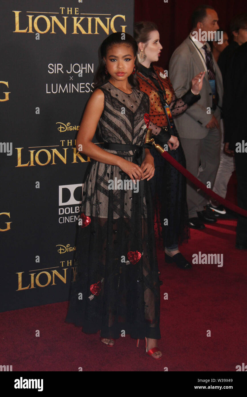 Los Angeles, USA. 09th July, 2019. Navia Robinson 07/09/2019 “The Lion ...