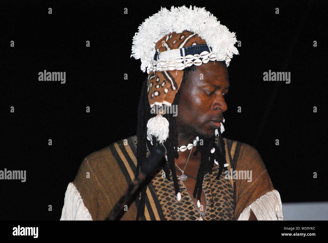 African musician during concert, portrait Stock Photo - Alamy