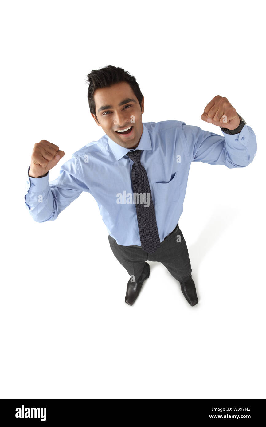 Man punching air Cut Out Stock Images & Pictures - Alamy