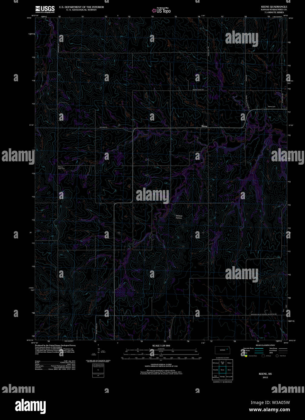 Keene map hi-res stock photography and images - Alamy