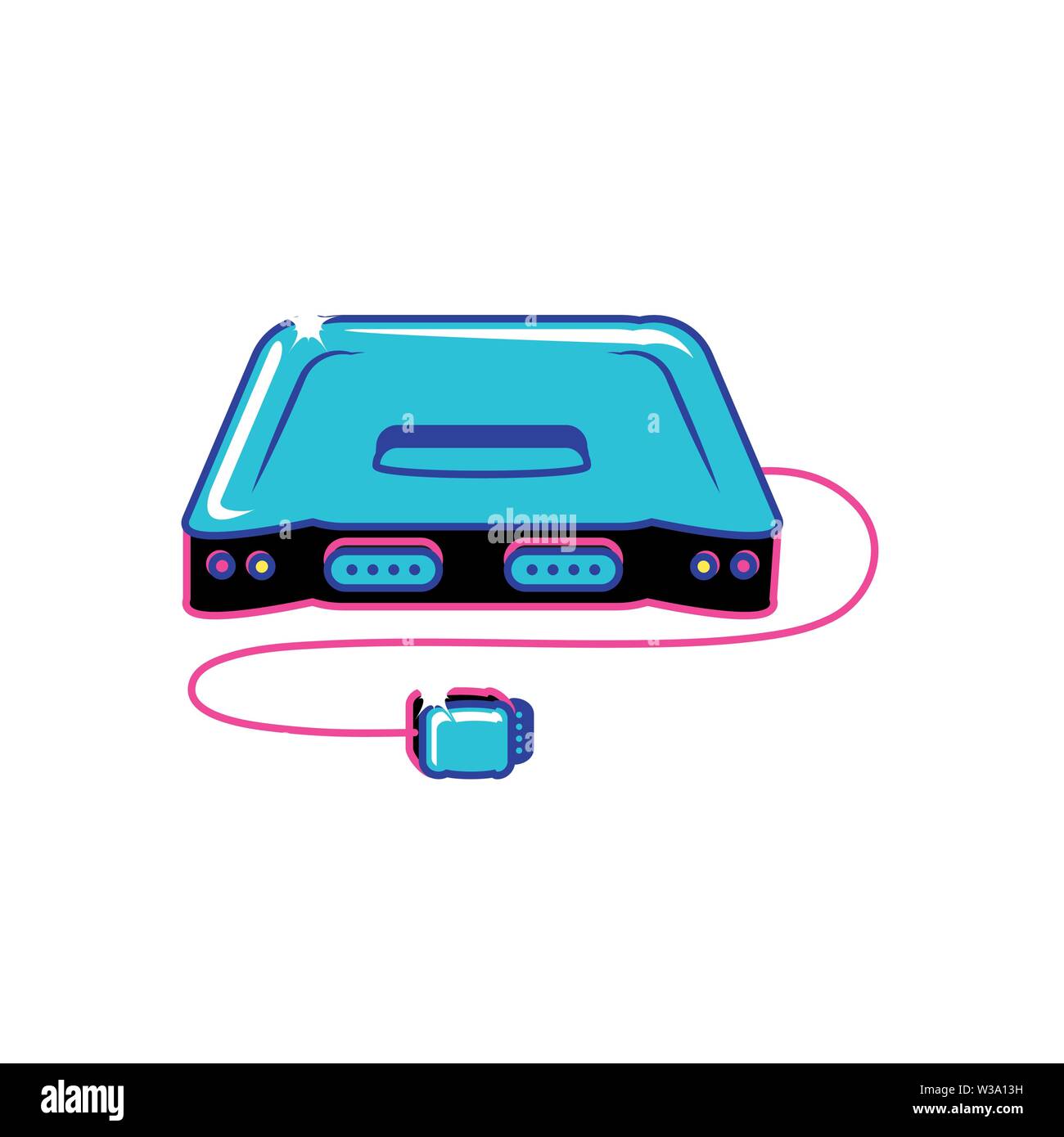 retro video game console icon vector illustration design Stock Vector ...