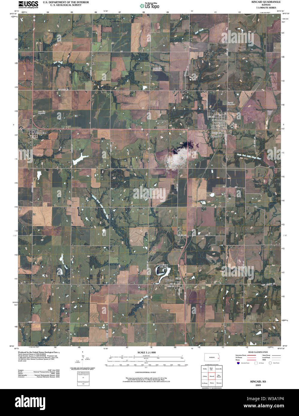 Map of kincaid hi-res stock photography and images - Alamy