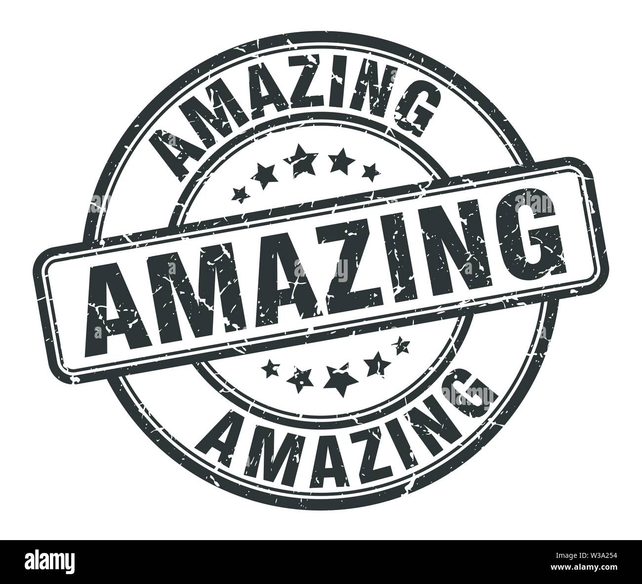 amazing stamp. amazing round grunge sign. amazing Stock Vector Image ...