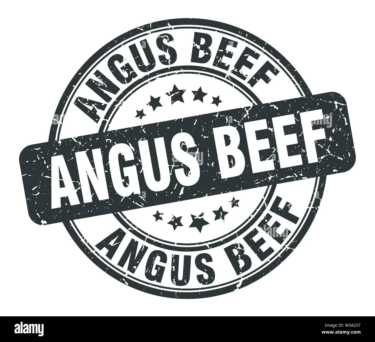 angus beef stamp. angus beef round grunge sign. angus beef Stock Vector ...