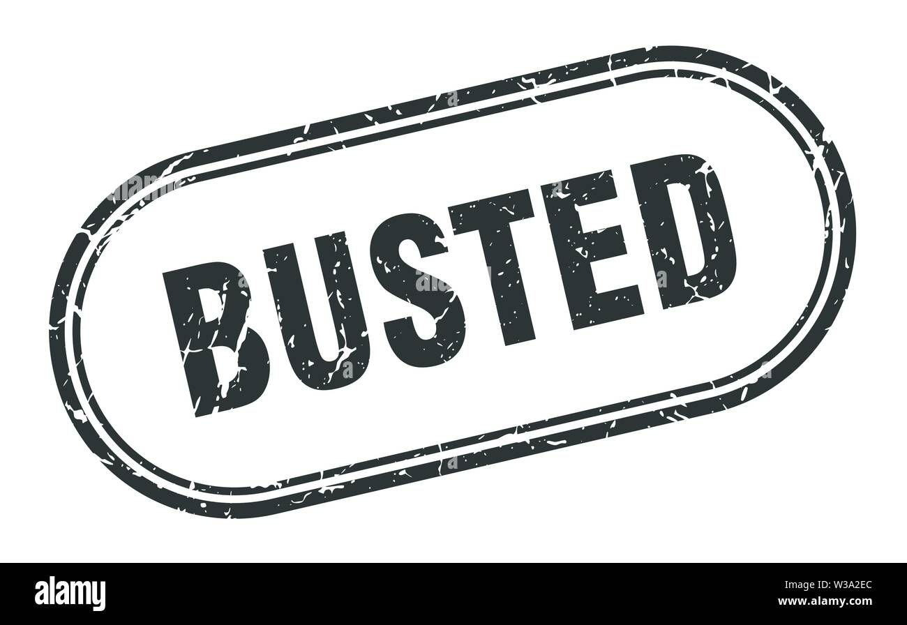 busted stamp. busted square grunge sign. busted Stock Vector Image ...