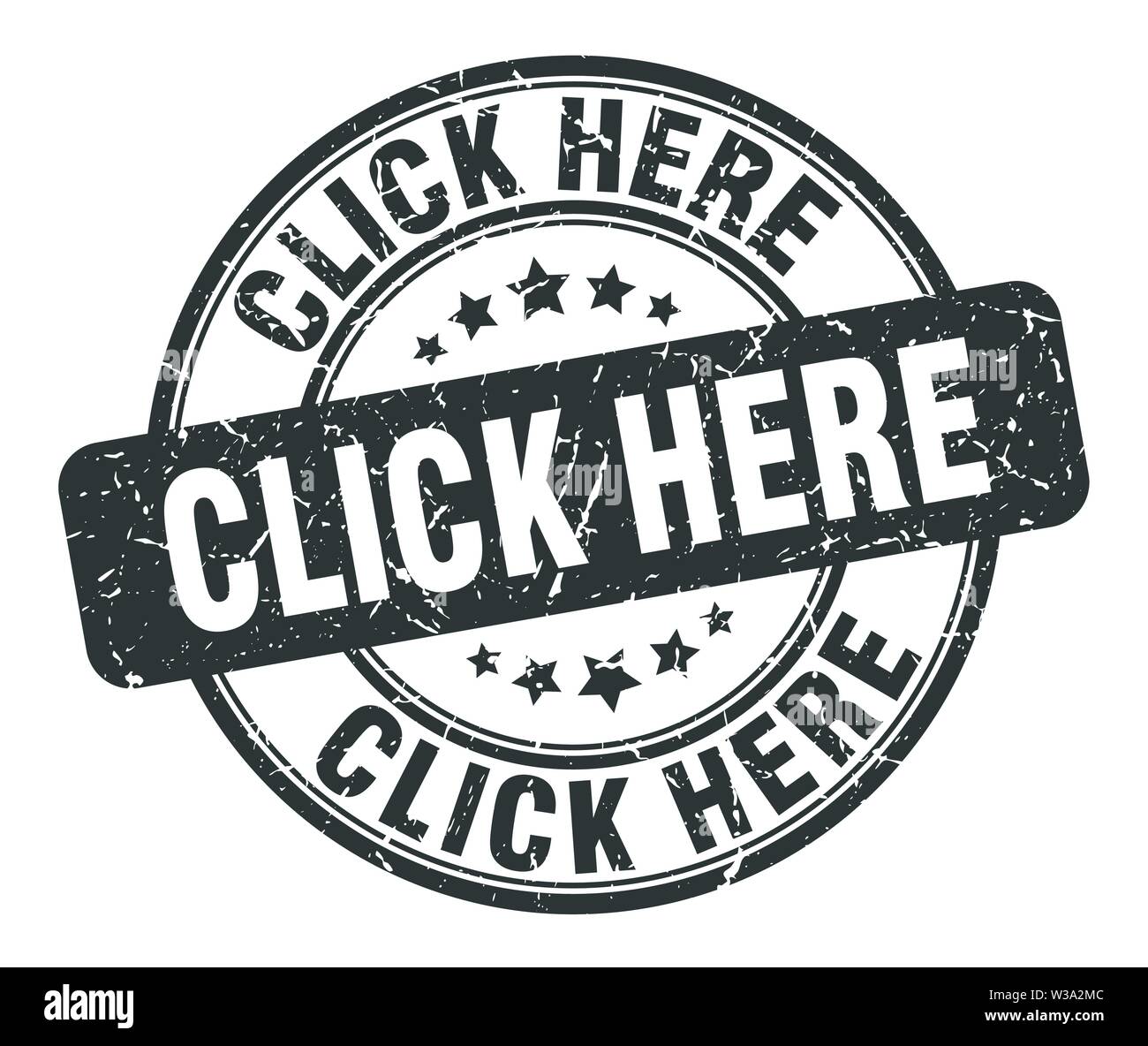 Click stamp sign round Black and White Stock Photos & Images - Alamy