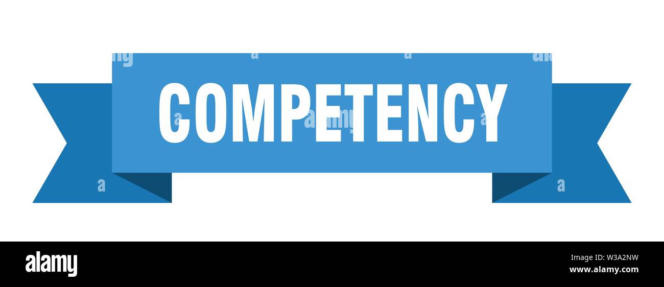 competency ribbon. competency isolated sign. competency banner Stock ...