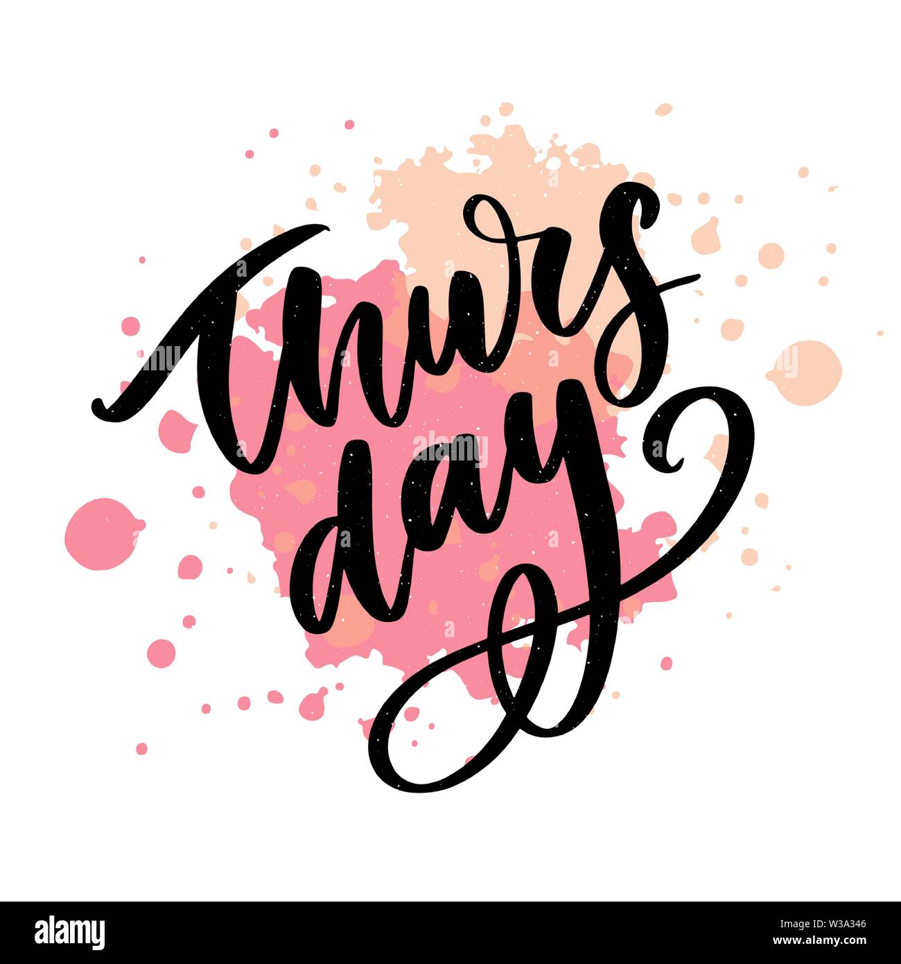 Happy Thursday - Fireworks - Today, Day, weekdays, calender Lettering ...