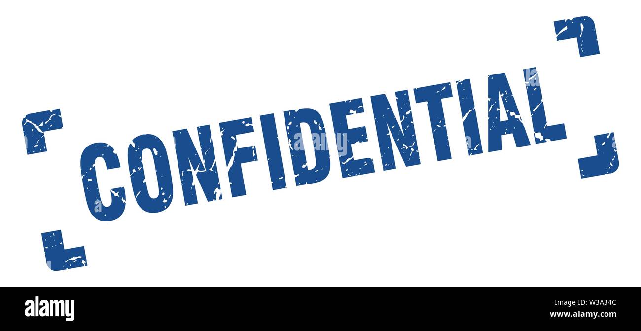 confidential stamp. confidential square grunge sign. confidential Stock ...