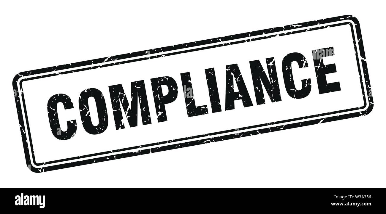 compliance stamp. compliance square grunge sign. compliance Stock ...