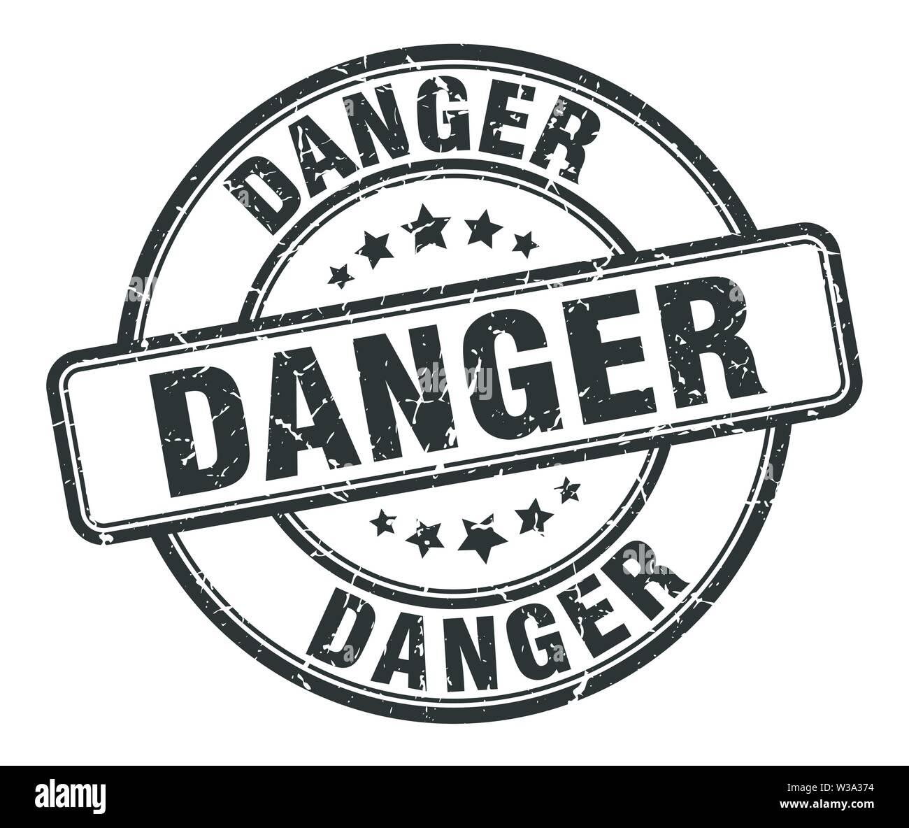 danger stamp. danger round grunge sign. danger Stock Vector Image & Art ...