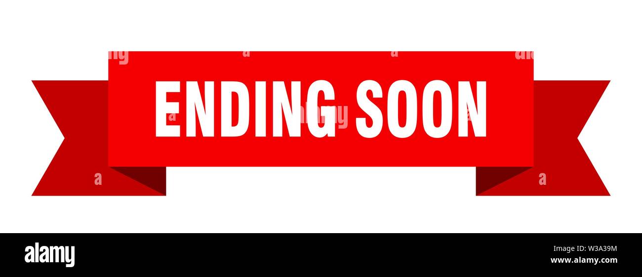 Ending soon banner Stock Vector Images - Alamy