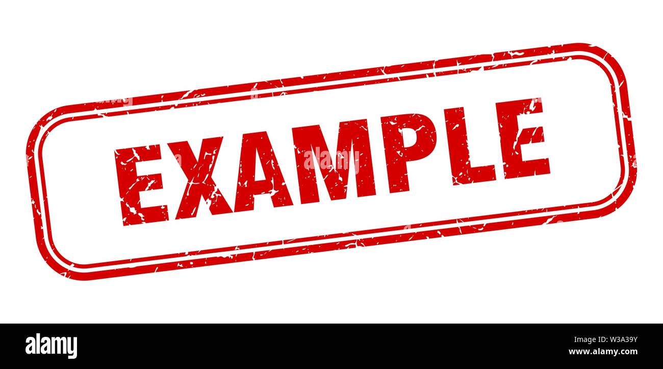 example stamp. example square grunge sign. example Stock Vector Image ...